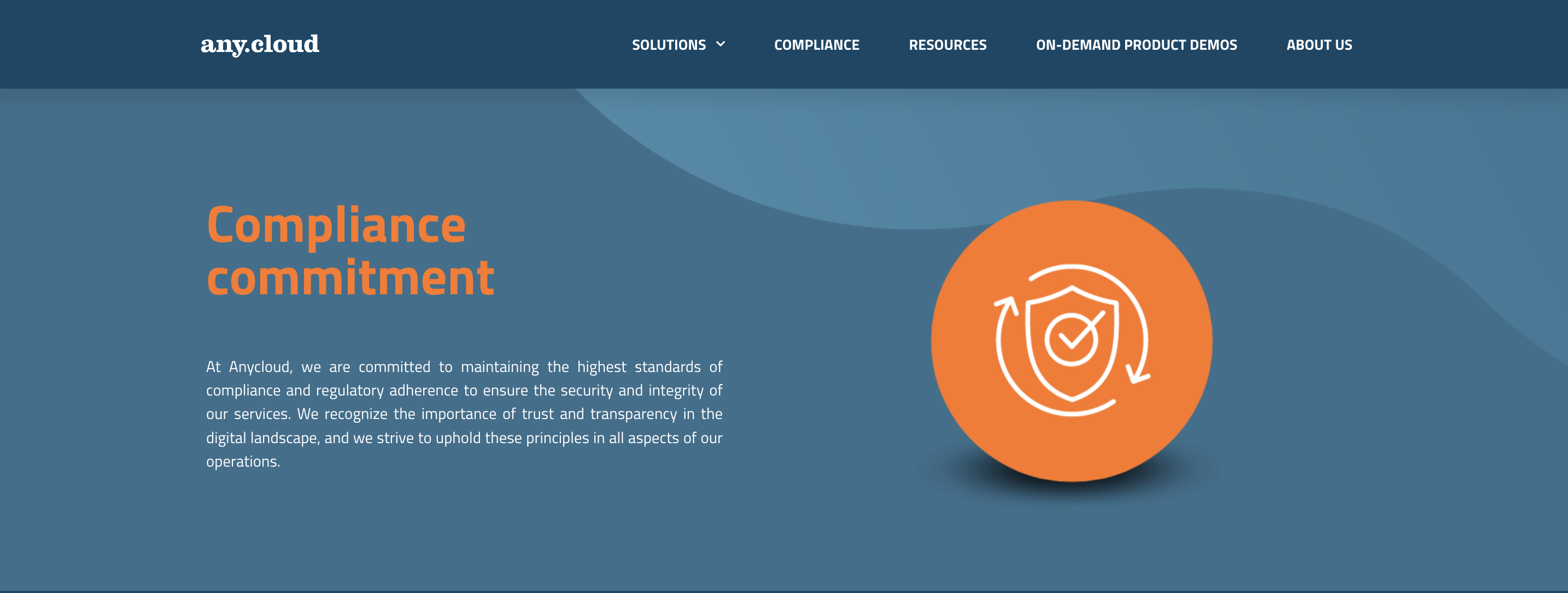 Compliance - Commitment to ensure security and integrity